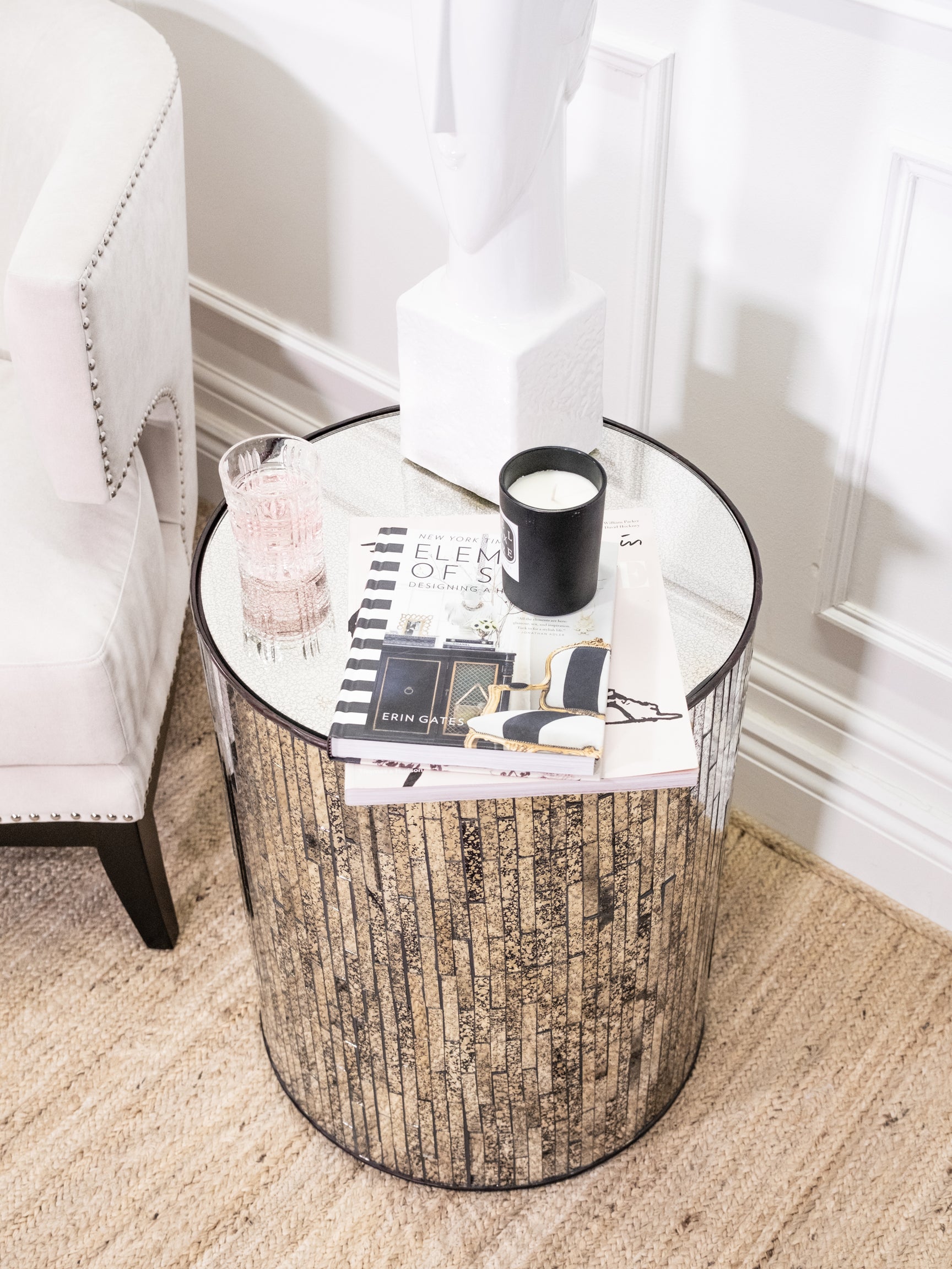 Mauritius Mirrored Side Table – Shropshire Design