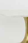 Light & Living Rickerd Coffee Table in White Marble – Shropshire Design