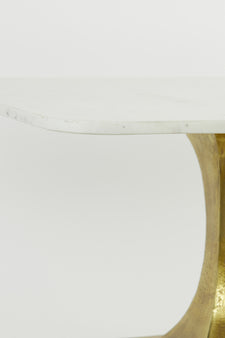 Light & Living Rickerd Coffee Table in White Marble – Shropshire Design