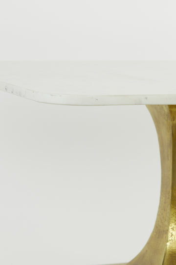 Light & Living Rickerd Coffee Table in White Marble – Shropshire Design