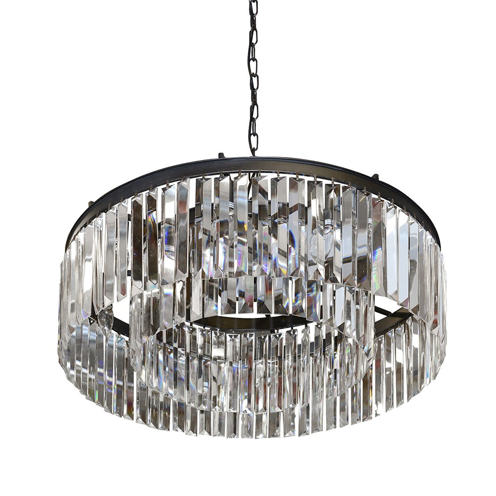 Huge Round Crystal Droplet Light – Shropshire Design