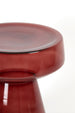 Light & Living Dakwa Side Table in Burgundy Glass – Shropshire Design