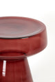 Light & Living Dakwa Side Table in Burgundy Glass – Shropshire Design