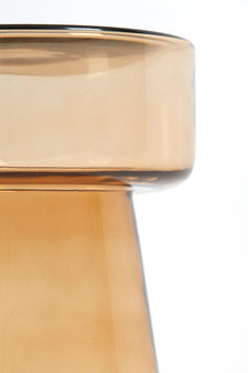 Light & Living Dakwa Tall Side Table in Ochre-Yellow Glass – Shropshire ...