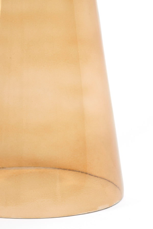 Light & Living Dakwa Tall Side Table in Ochre-Yellow Glass – Shropshire ...