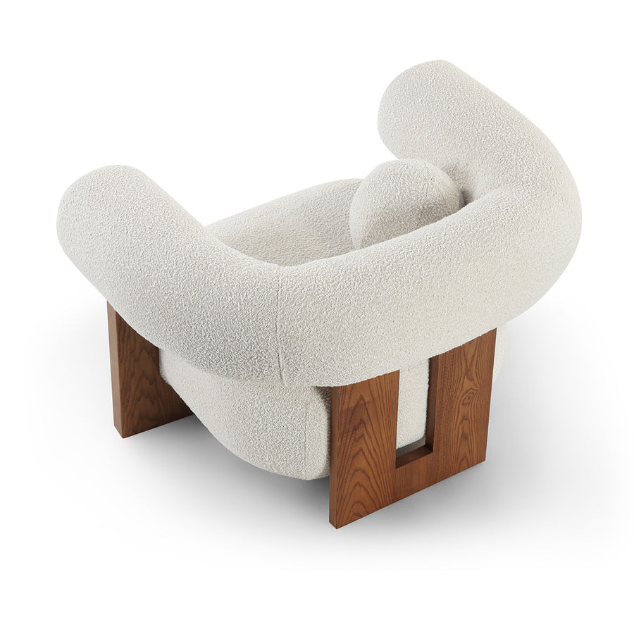 Liang & Eimil Epic Occasional Chair in Boucle Sand – Shropshire Design