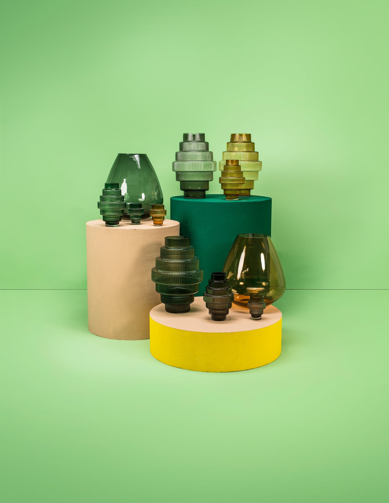 Pols Potten Large Steps Vase in Green – Shropshire Design