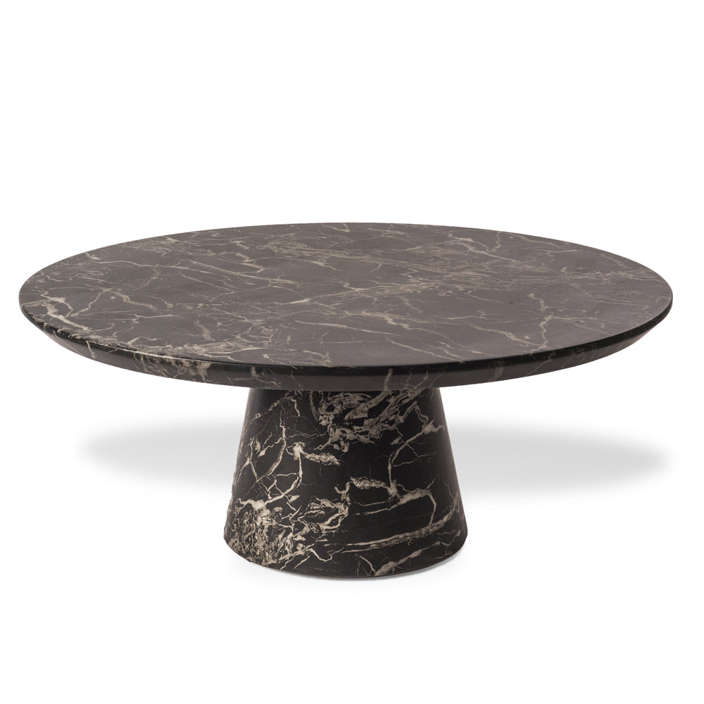 Pols Potten Royale Disc Coffee Table with Black Faux Marble – Shropshire Design